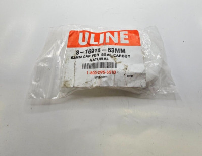 (QTY 3) ULine 63mm Large Cap Natural S-16915-63MM for 5 Gallon Carboy ...