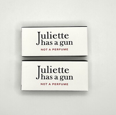 2 X Juliette Has A Gun NOT A PERFUME EDP Spray Sample Vial 1.7 ml / 0. ...