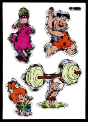 1990 Flinstones Stickers Bam Bam Pebbles & Fred Flinstone #2 #NNO ...