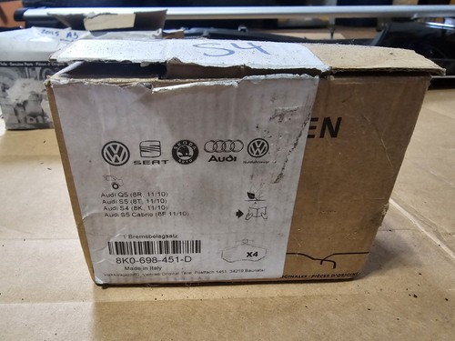 Audi Q5 A4 S4 S5 Genuine Audi Rear Brake Pads BNIB 8k0698451G | eBay