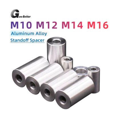 OD 26mm Aluminium Standoff Spacers M10 M12 M14 M16 Round Spacer bushing ...