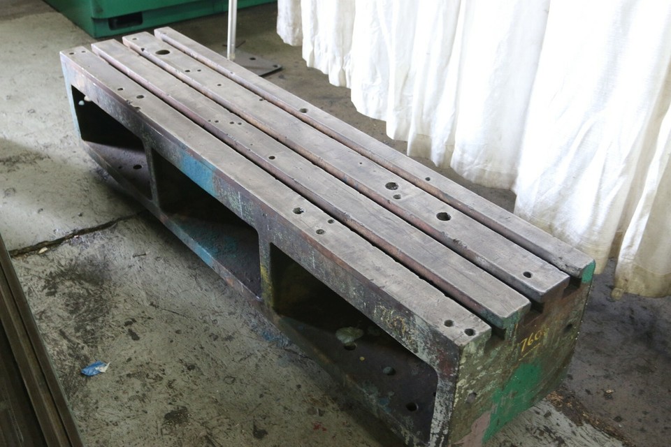 77" X 18" X 15" CAST IRON T SLOT TABLE: YODER #17606 | eBay