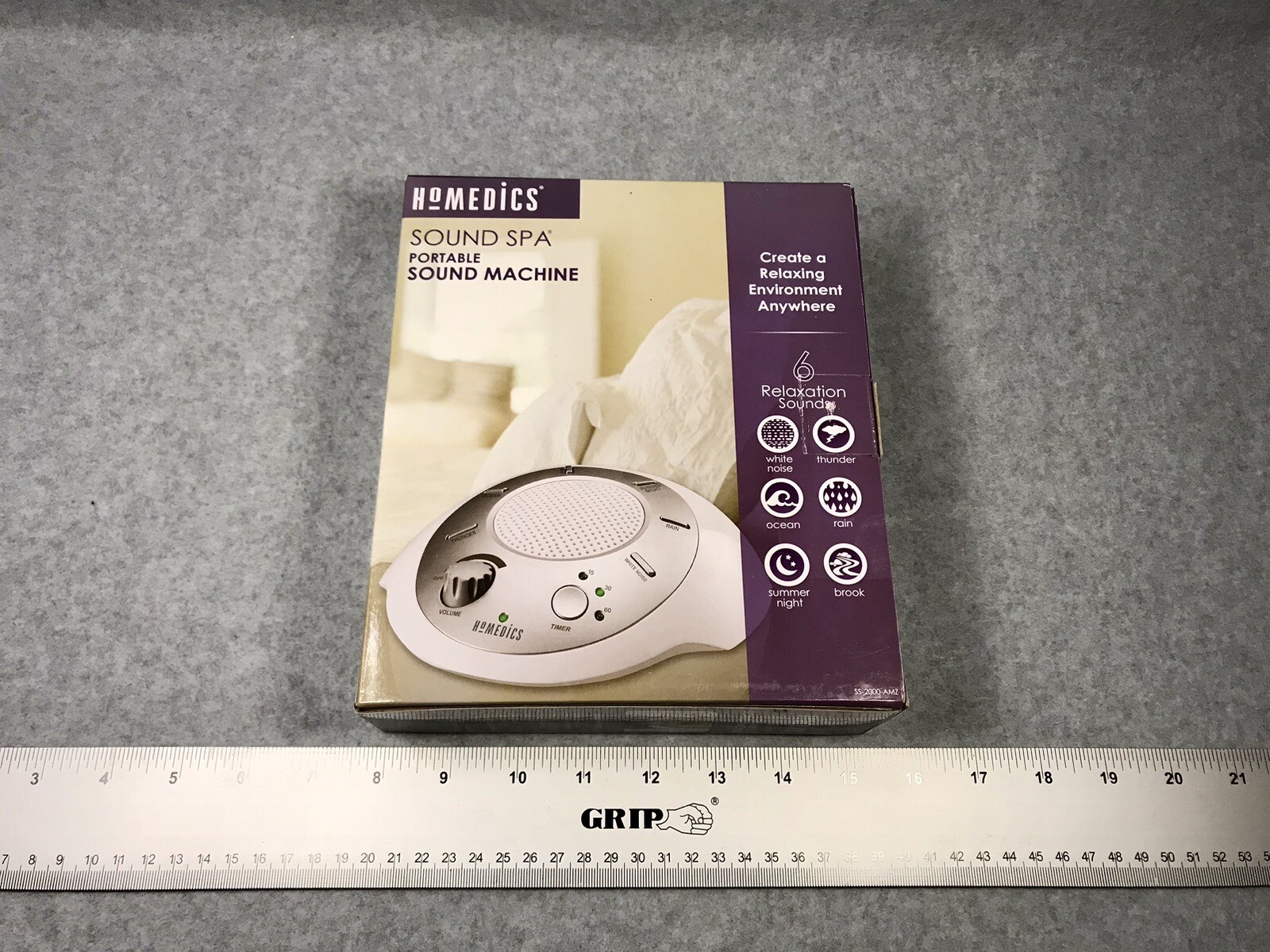 HoMedics Sound Spa Portable Sound Machine SS-2000 With 6 Relaxation ...