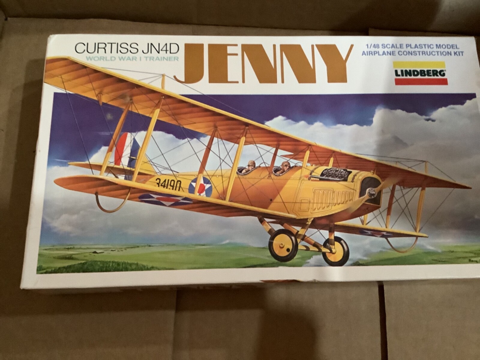 VINTAGE 1976 LINDBERG JENNY -WWI AIRPLANE MODEL KIT Curtiss jn4d | eBay