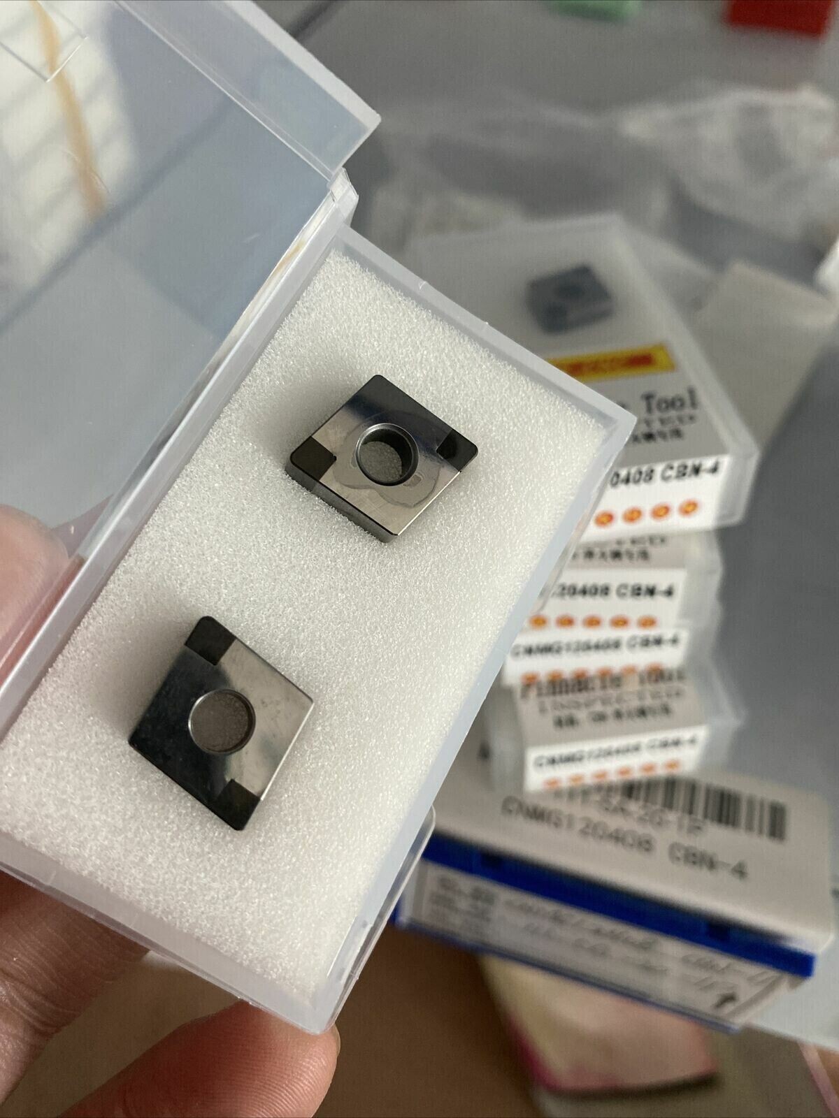 2PCS CNMA120412 CNMG 433 CBN-4 superhard boron nitride CBN blade hardened steel | eBay