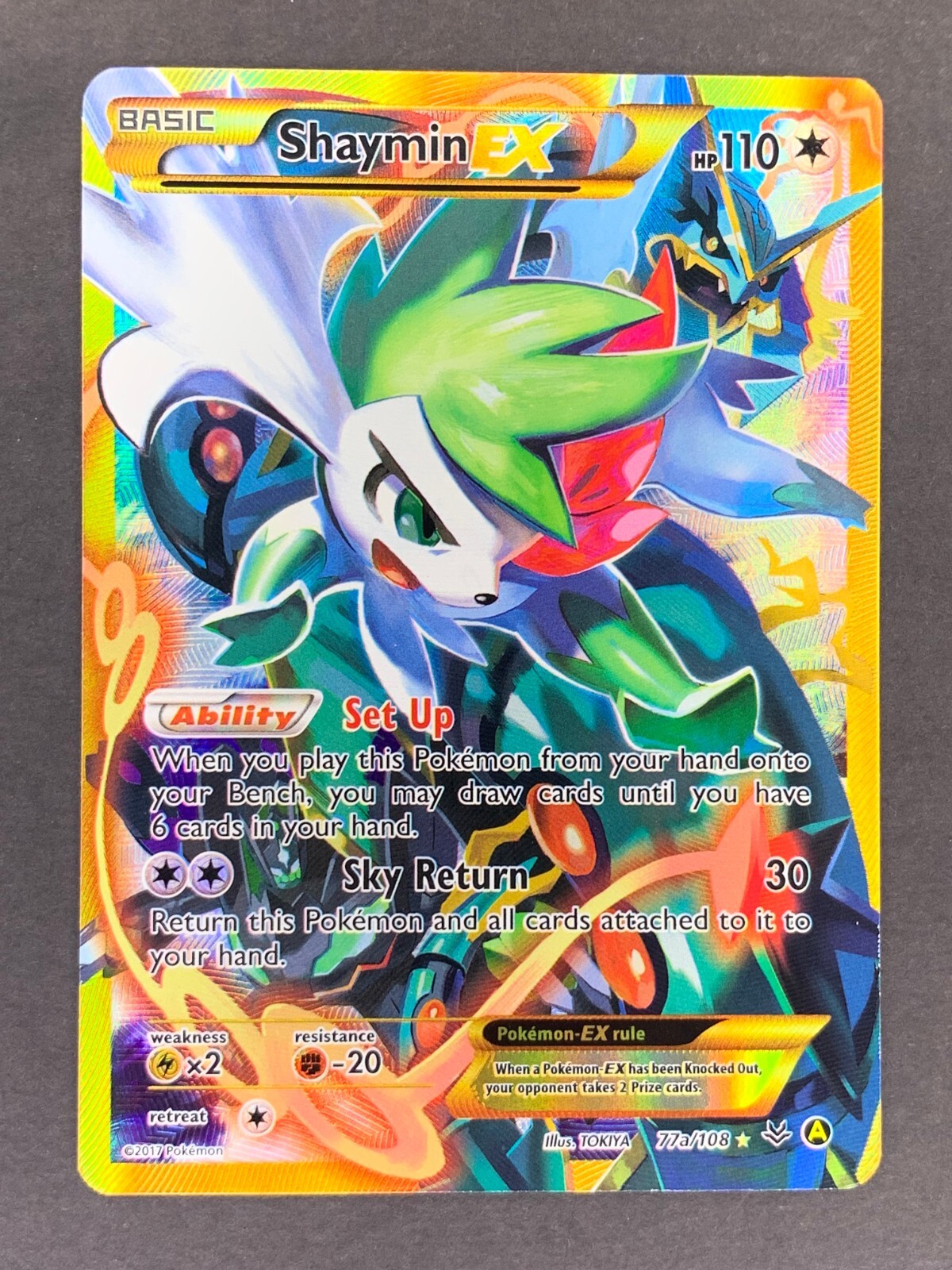 Shaymin EX 77a/108 XY Alternate Art Promo 2017 English Pokémon Card | eBay