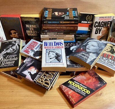 Build A Book Lot Vintage Paperback Movie Stars Celebrities Hollywood ...