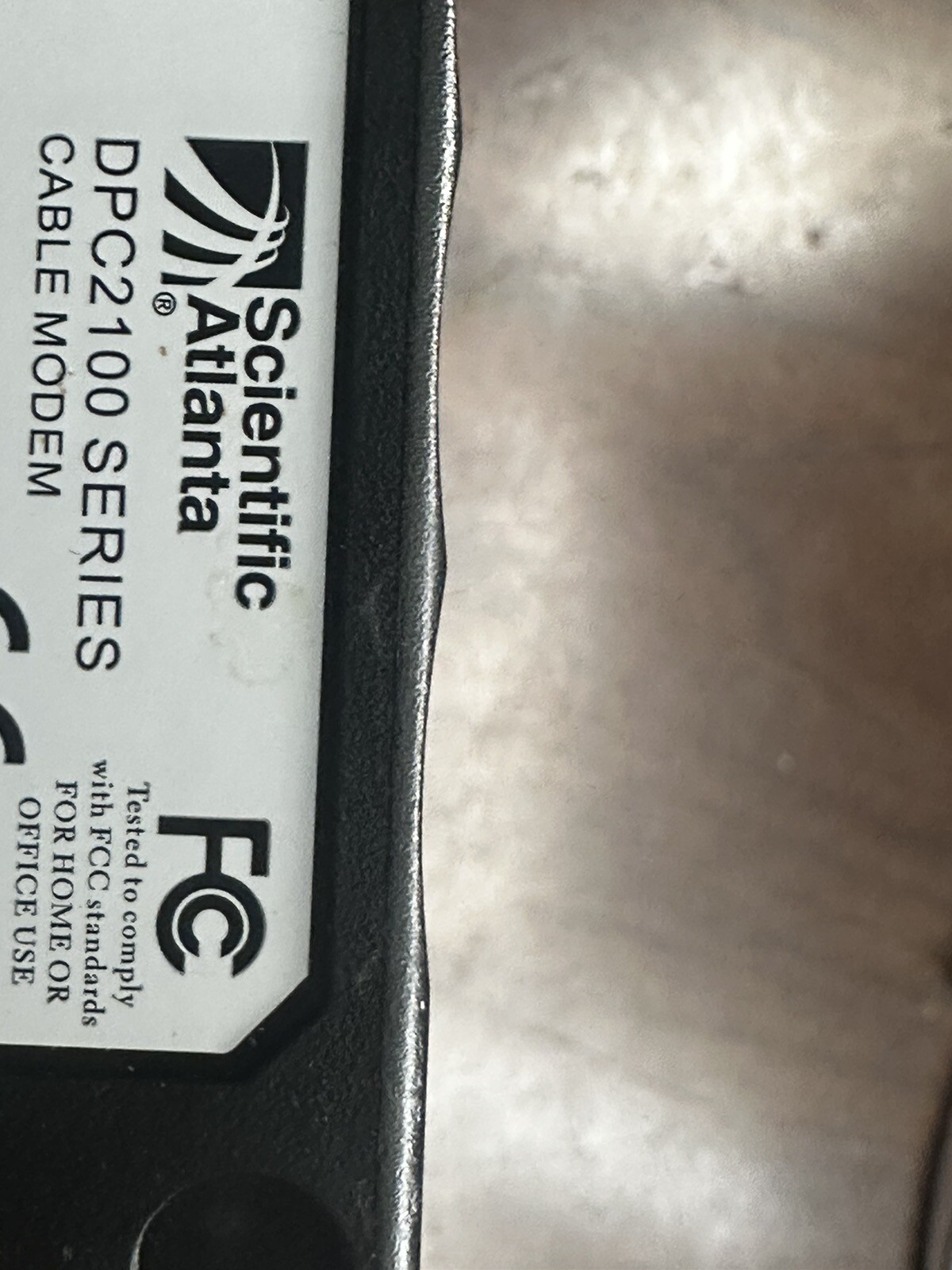 SCIENTIFIC ATLANTA WEBSTAR DPC2100 SERIES CABLE MODEM . NO Power Cable ...