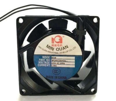1 PCS MIN QUAN Fan MQ8038HSL2 AC220V 8038 8cm 2 wire Cabinet cooling ...