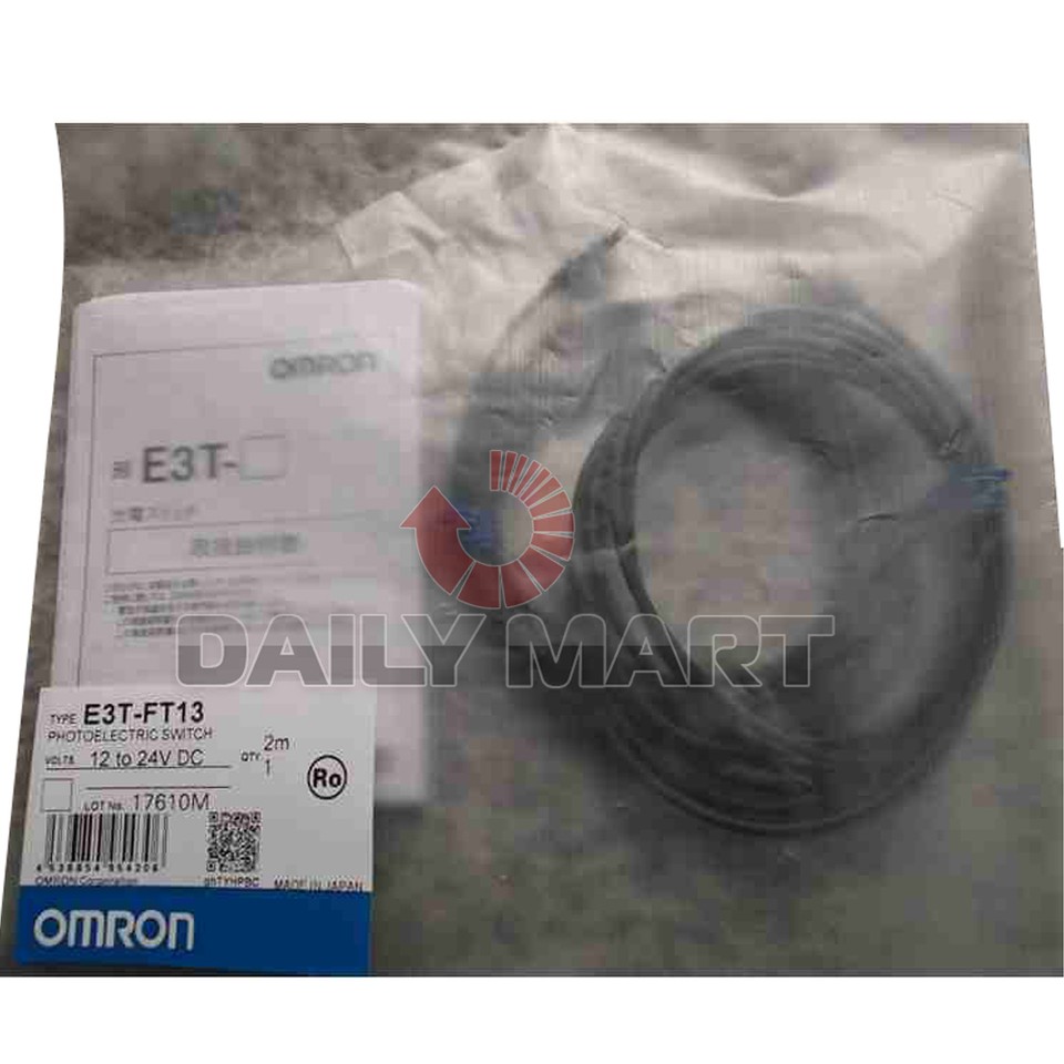 New Omron E3T-FT13 Photoelectric Sensor Through-Beam Type Flat Shape 12 ...