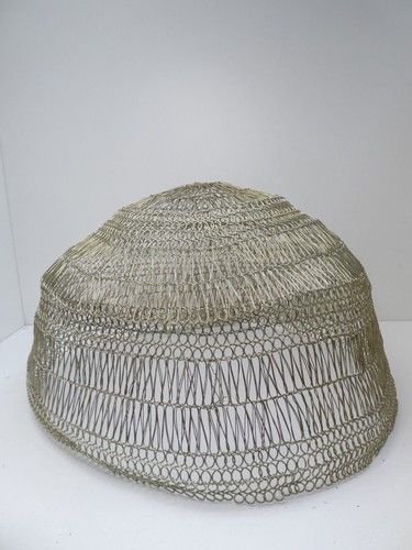 VINTAGE TRAMP ART STYLE BESPOKE MESH HAND WOVEN WIRE CLOCHE DOME FOOD ...