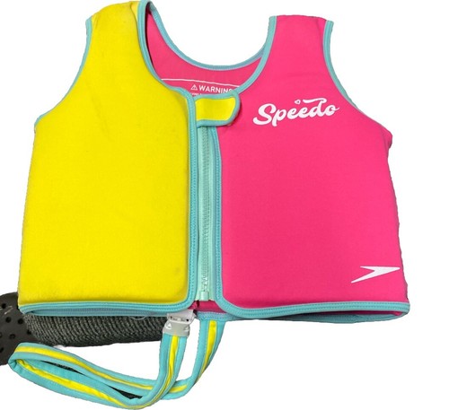Speedo Unisex-Child Swim Flotation Classic Life Vest Begin to Swim UPF ...
