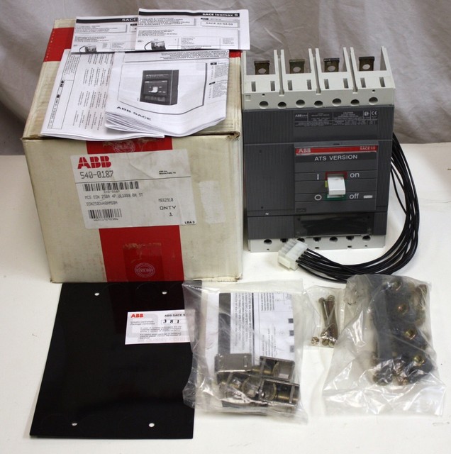 ABB SACE S5 Isomax S5N250DW4BAMS8A MCS S5n 250 Amp 4-poles ATS Ul1008 ...