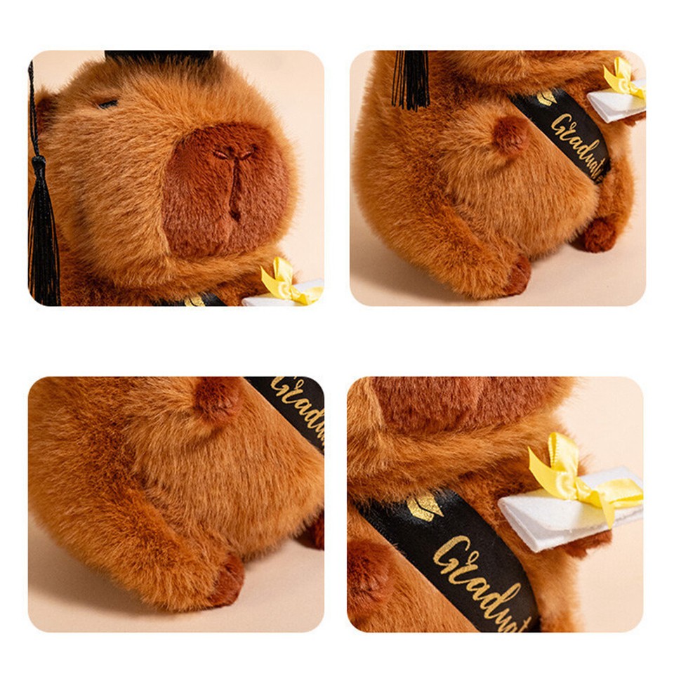 Graduating Capybara Plush Creative Stuffed Capybara Dolls PP Cotton for ...