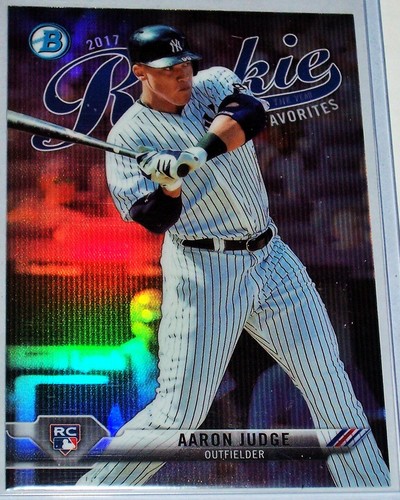 2017 BOWMAN AARON JUDGE ROOKIE FAVORITES. AL HOME RUN RECORD. 2022 - 24 ...