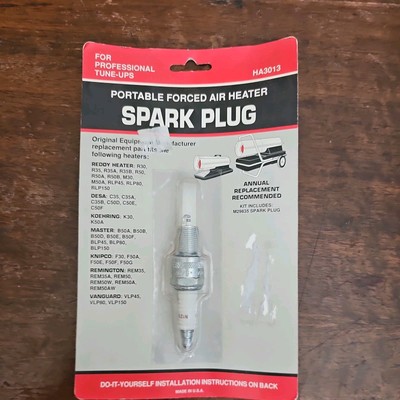 PORTABLE FORCED AIR HEATER SPARK PLUG FOR PROFESSIONAL TUNE-UPS HA 3013 ...