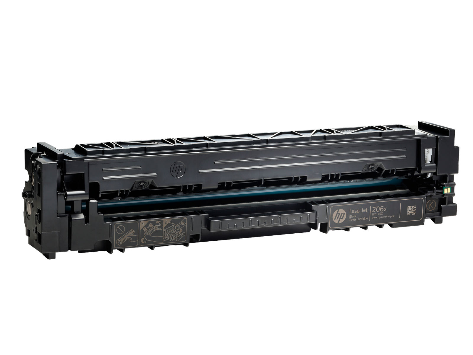 HP 206X High Yield Black Original LaserJet Toner Cartridge, ~3150 pages ...