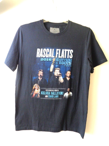 RASCAL FLATTS 2016 RHYTHM & ROOTS TOUR BLACK TEE SHIRT SIZE SMALL ...