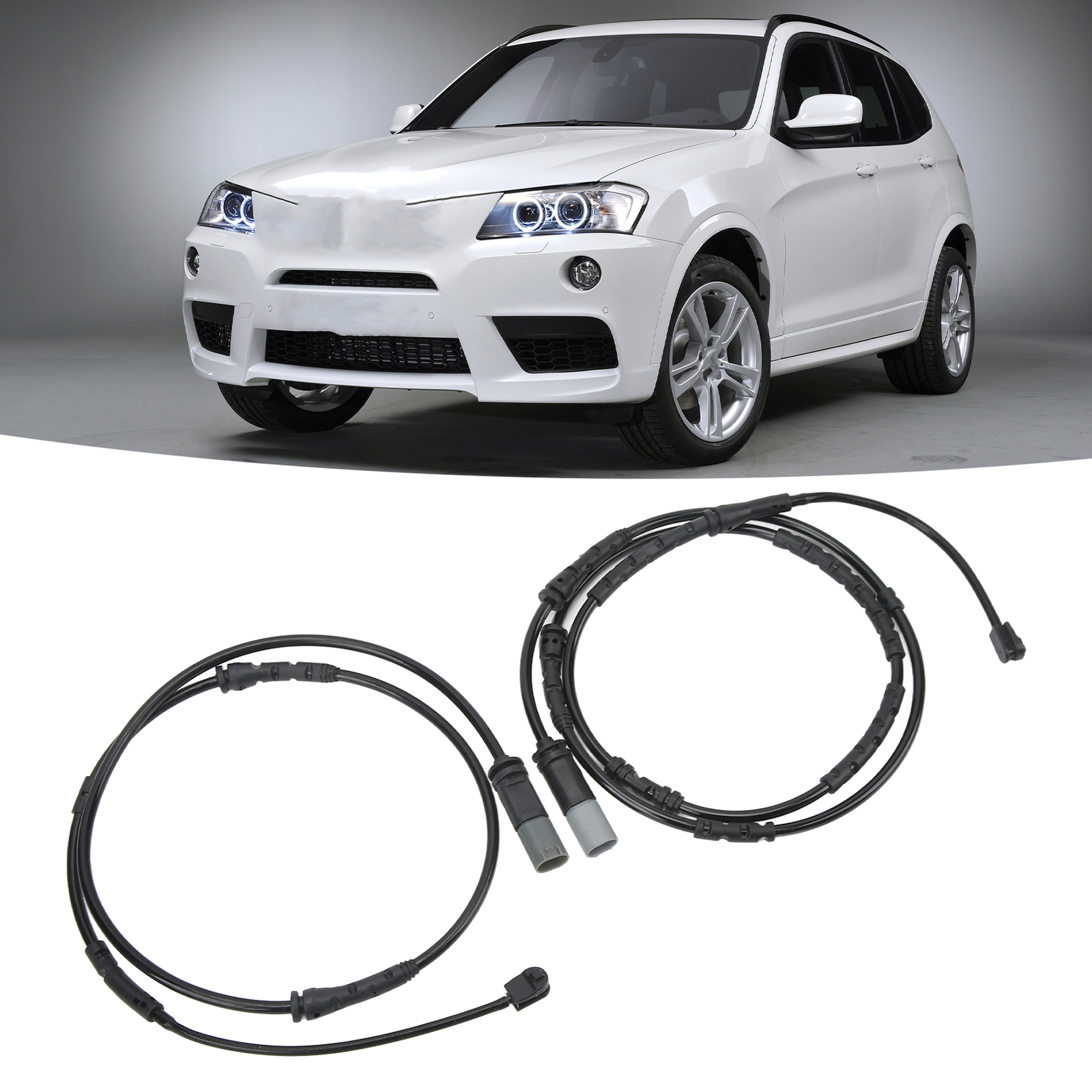 2pcs Brake Pad Wear Sensor Front Rear 34356790303 High Sensitivity For ...