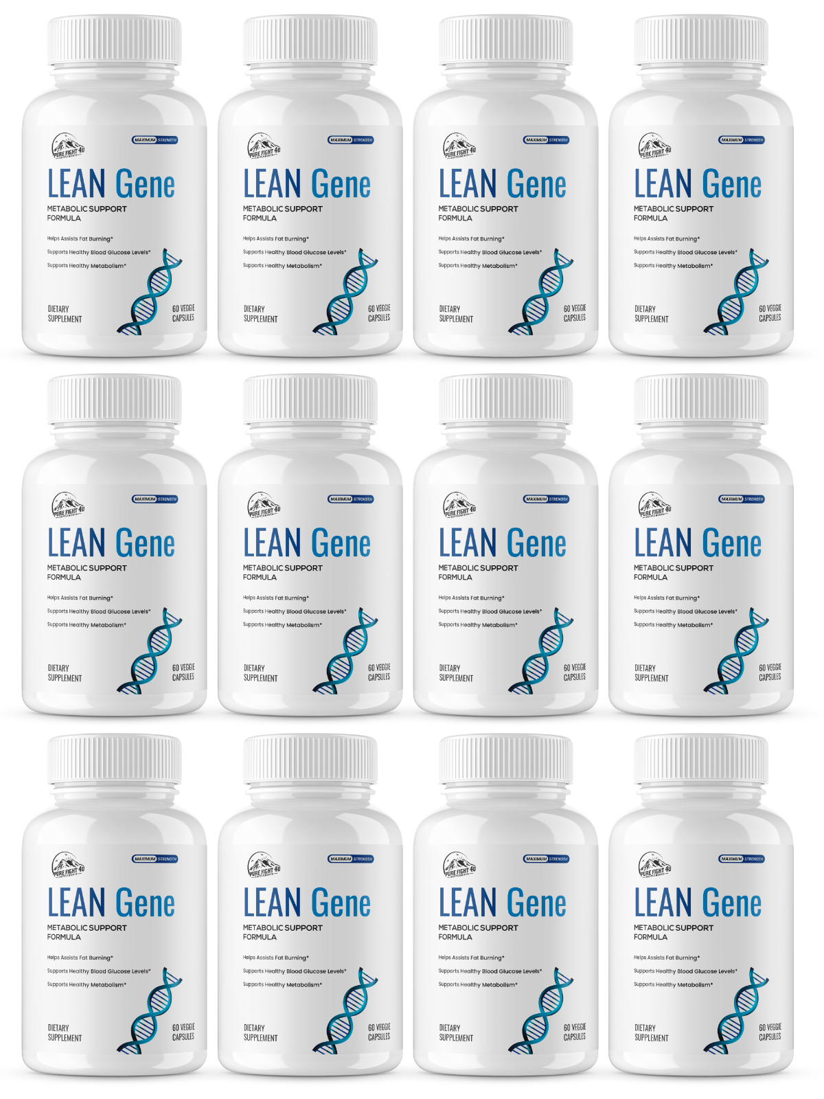 Lean Gene Metabolic Weight Loss Support Supplement - 12 Bottles 720 ...