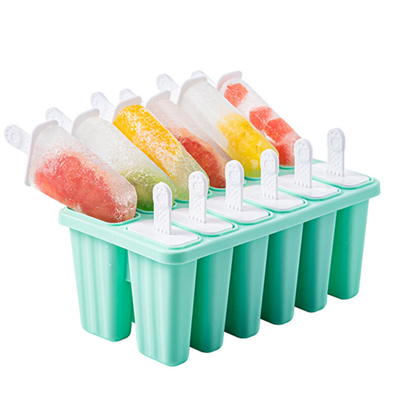 Silicone Ice Cream Mould Block 4~12 Cavity Frozen Molds Icy Pole Jelly ...