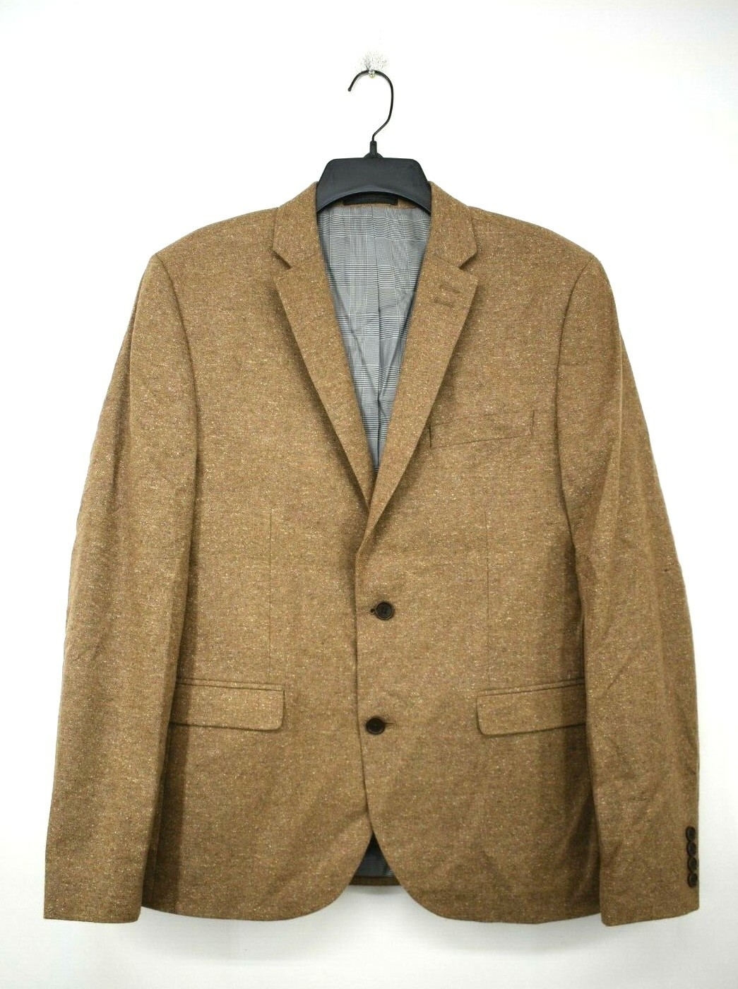 Next Tailoring Mens Tan Notch Collar Split Single Breasted Wool Blend ...