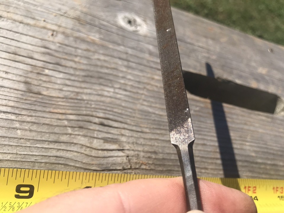 Eagle Stamped Square Triangle File Almost 9” Unknown Used File | eBay