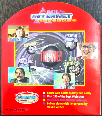 ADVENTURE America Online Collectible / Install Disc, Vintage, AOL CD v3 ...