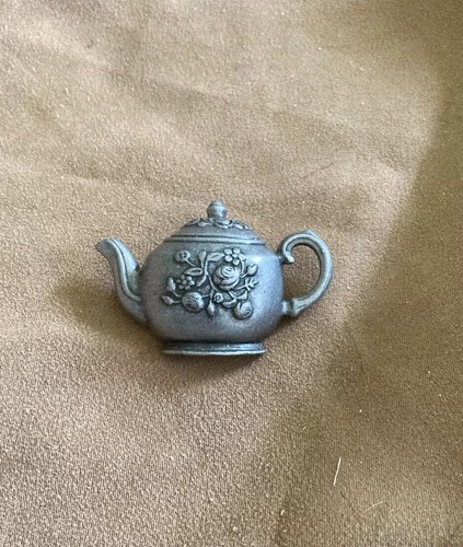 Detailed Teapot Brooch Pin Pewter C174-17 | eBay