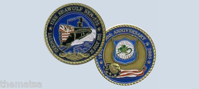 USS SEAWOLF SSN-575 NAVY SUBMARINE 50TH ANNIVERSARY CHALLENGE COIN | eBay
