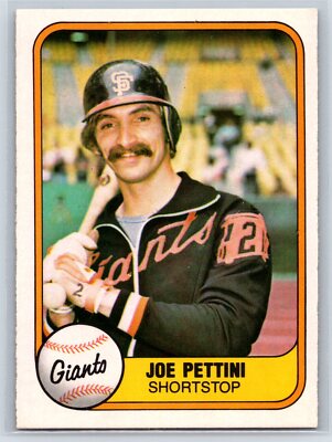 1981 Fleer #453 Joe Pettini NM San Francisco Giants RC | eBay