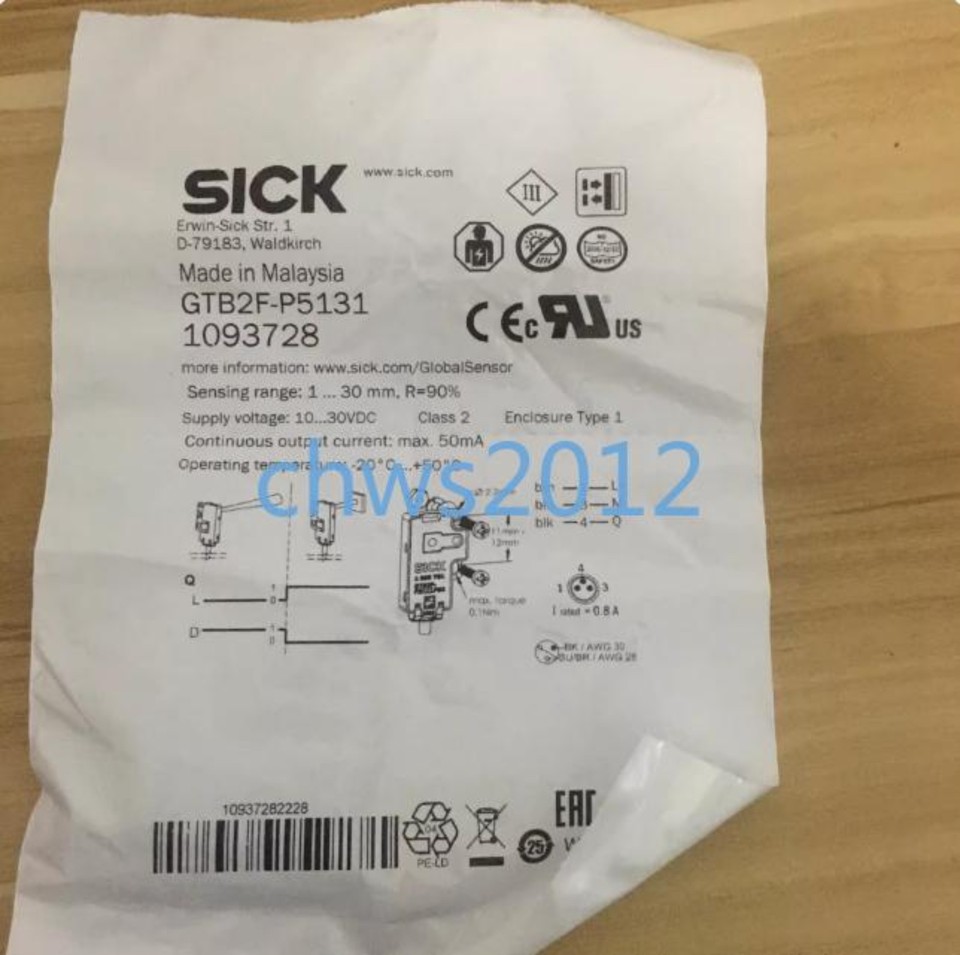 1 PCS NEW SICK GTB2F-P5131 Reflective Optoelectronic Switch Sensor ...