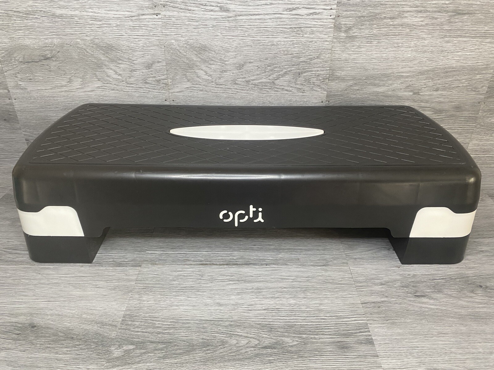 Opti Lightweight Adjustable Height Aerobic Step - Black/White for sale ...