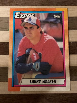 1990 Topps Baseball Larry Walker Rookie Card #757 | eBay