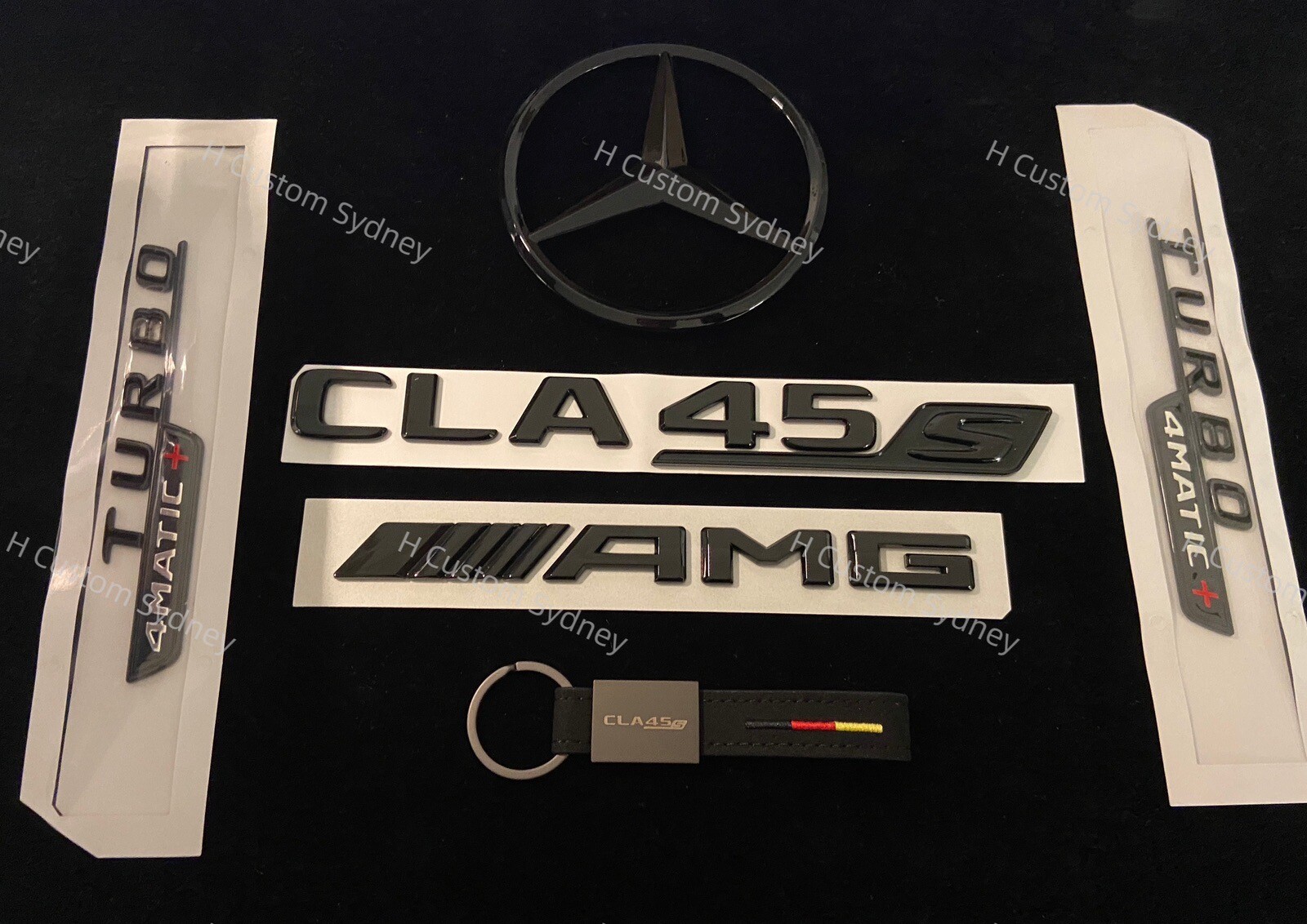 Gloss Black CLA45S Full Badges Package For Mercedes CLA45S C118 ...