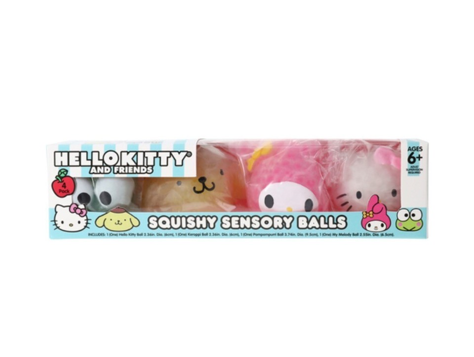 Sanrio Hello Kitty & Friends Squishy Bead Sensory Balls Fidget Toy 8 ...