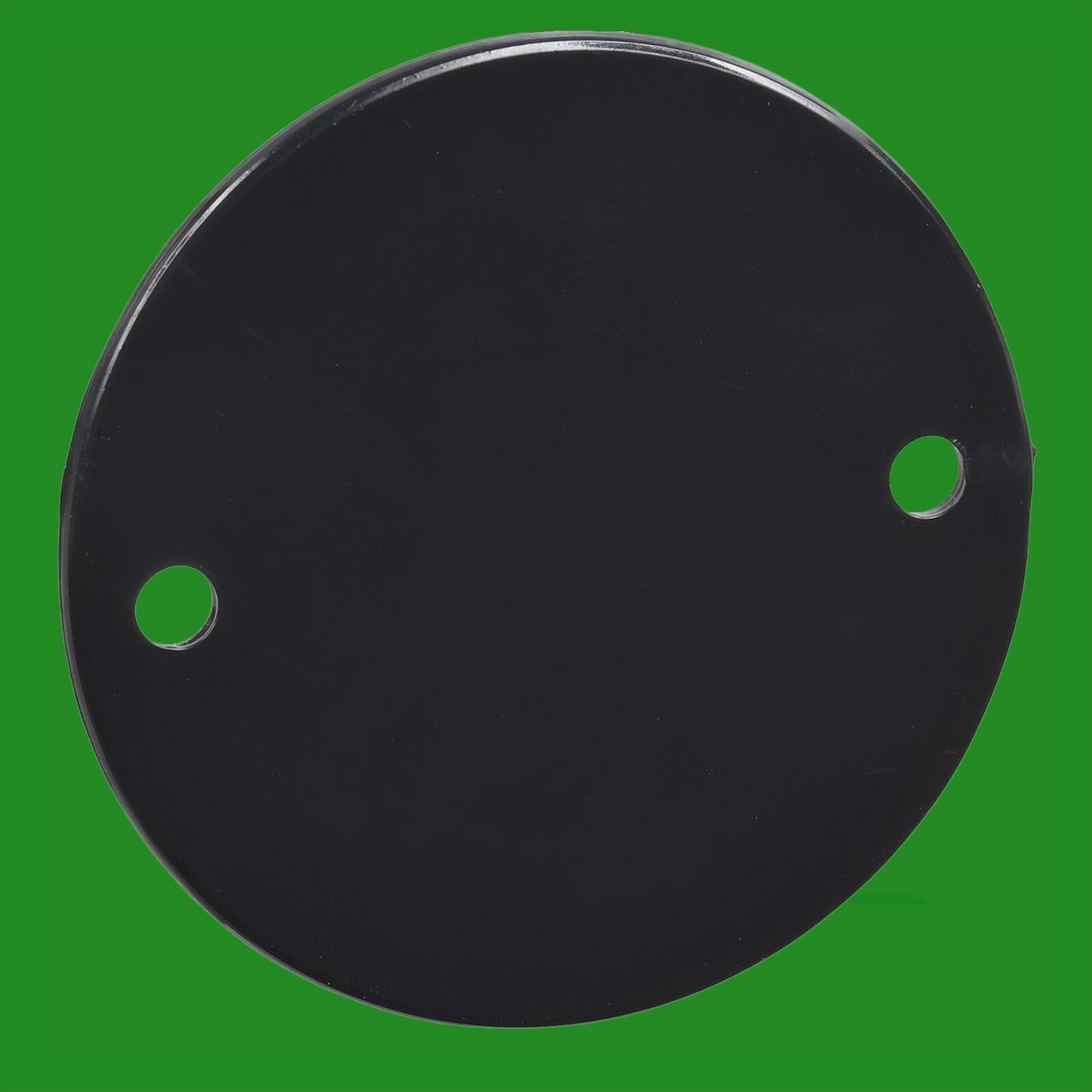 65mm Black PVC Circular Box Lid Electrical Conduit Cover Plate Twin ...