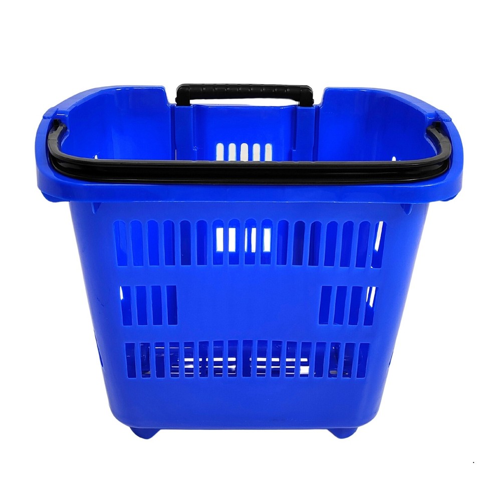 Retail Shop Supermarkets Stacking Shopping Baskets Metal Plastic Retail ...