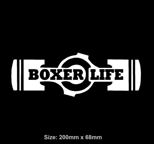 1x BOXER LIFE Sticker Decal Vinyl JDM 86 Subieflow Engine | eBay Australia