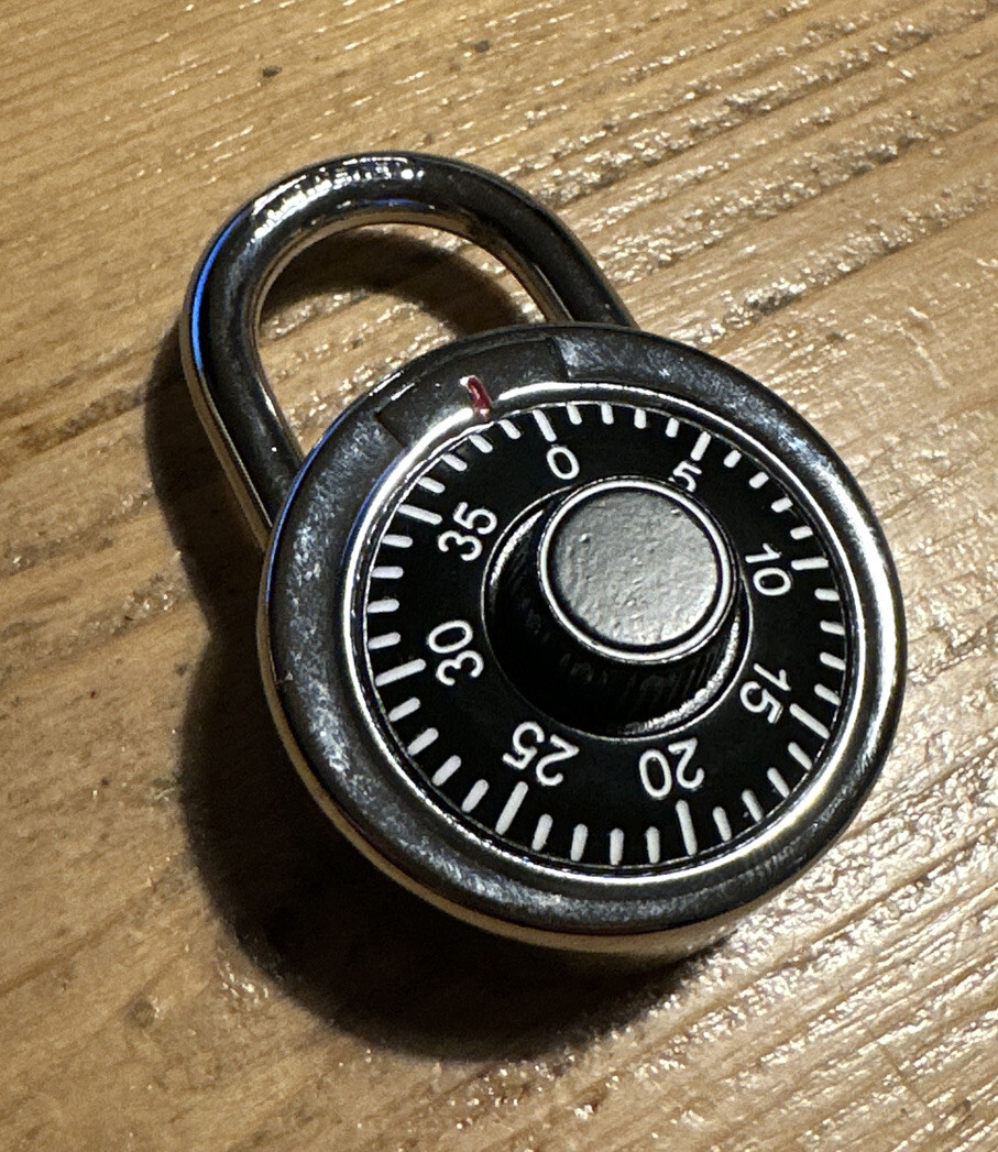 Dial Type Combination locker Padlock, Hardened Steel Shackle- 40mm ...