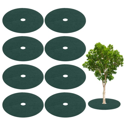 8 Pack Tree Cover Ring,16.5 Inch Tree Protector,Apply to Weed Fabric ...
