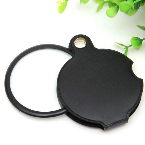 1Stk Mini Folding 10X Tasche Schmuck Lupe Vergrößerungsglas Lupen-NEU ...