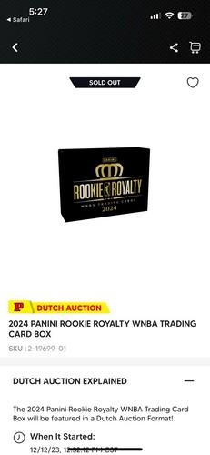 2024 WNBA Rookie Royalty Panini Box Caitlin Clark Or Angel Reese Auto ...
