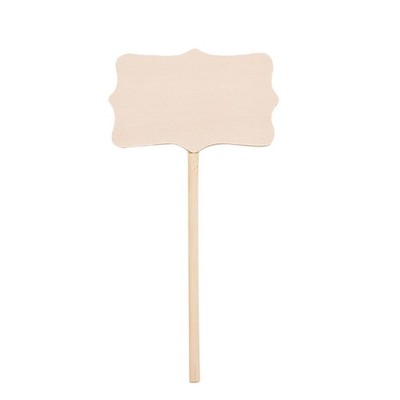 10 Pcs Wooden Cake Decoration Toppers Beige Friendly Party Crafts | eBay UK