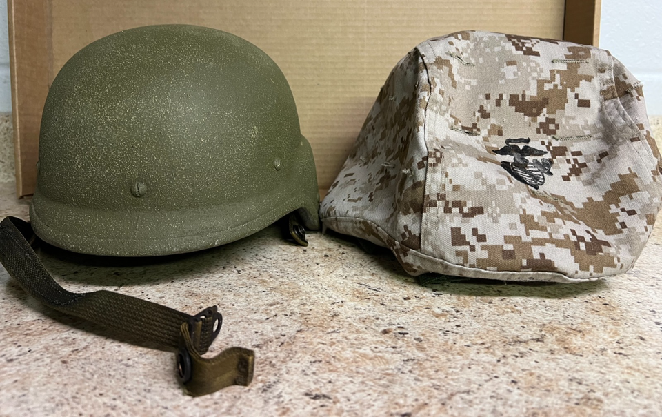 USMC PASGT Helmet with Marpat Cover-Size M-2 | eBay
