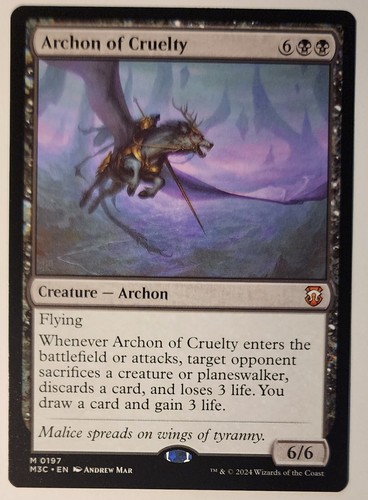 MTG - Archon of Cruelty - M3C 0197 - Commander: Modern Horizons 3 ...