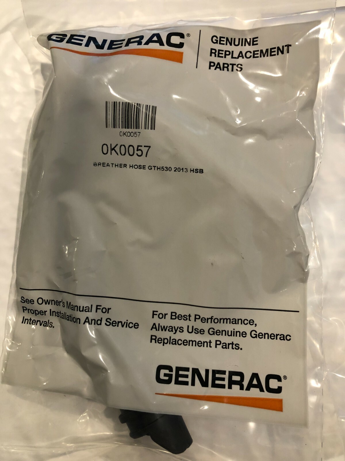 GENERAC 0K0057 BREATHER HOSE GTH530 2013HSB | eBay