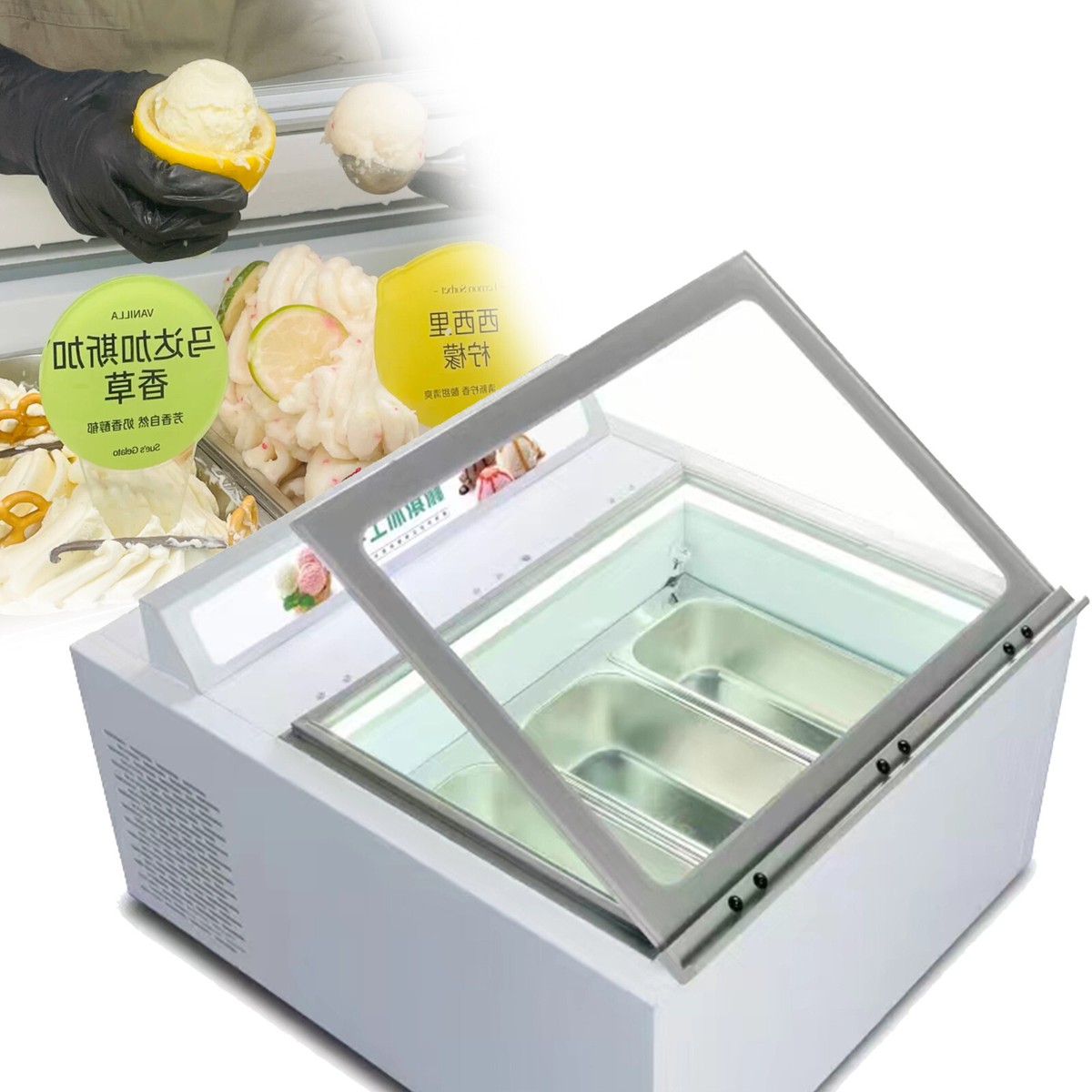 Ice Cream Display Freezer Used