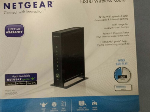 Router Netgear Wireless N300 Wnr2000 Port N 10 100 300 Mbps 4 Wifi New ...