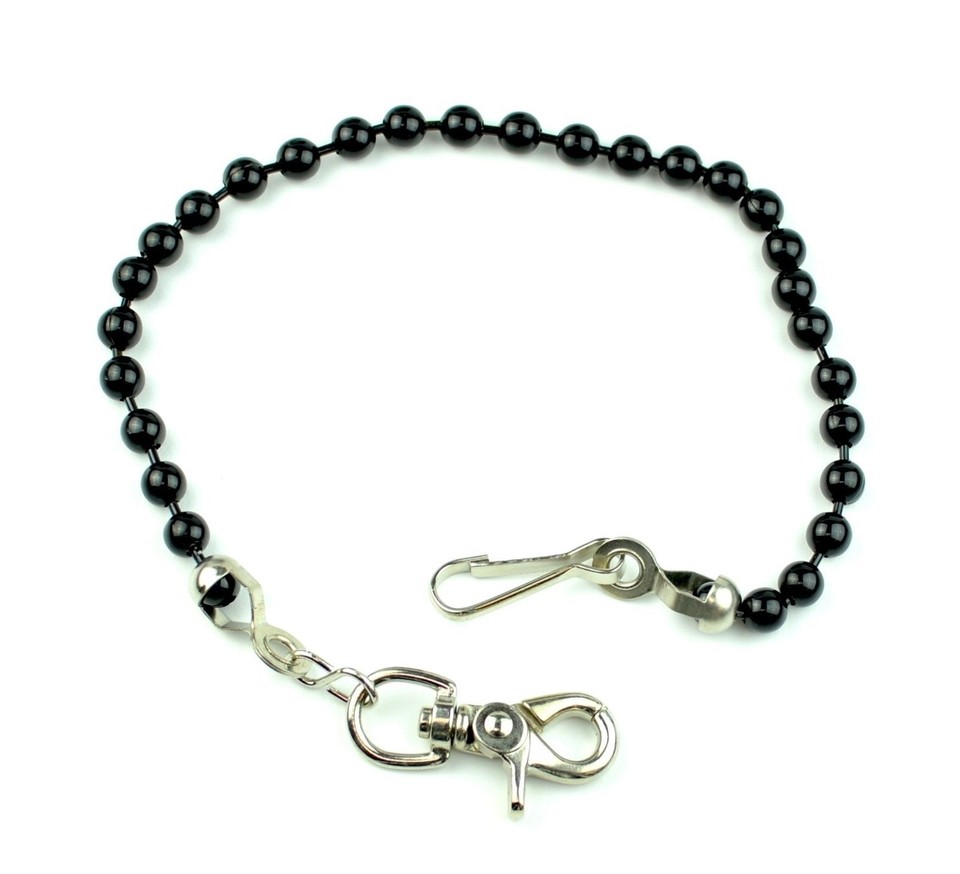 Ball Chain Bikers Wallet Chain Keychain Punk Goth Jeans Trigger Clasp ...
